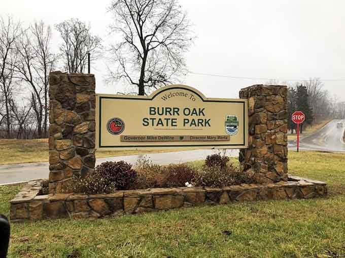 Stone pillars frame your official welcome to a park that's been Ohio's best-kept secret far too long.