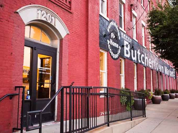 The entrance welcomes you like an old friend, promising discoveries and delights waiting just beyond those doors.