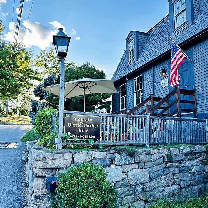 Morning light bathes this historic gem, where your next unforgettable meal is waiting to happen tonight.