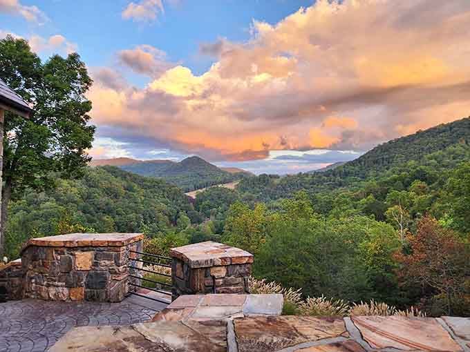 Sunset views from the terrace prove that some moments are worth every mile of the journey.