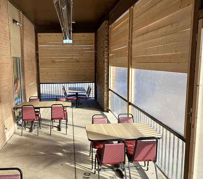 Outdoor patio seating for those perfect Colorado days when you want your fried chicken with a side of fresh air and sunshine.