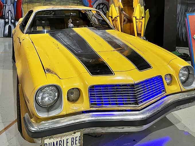 Bumblebee's yellow and black stripes prove Transformers look cool even when they're not transforming.