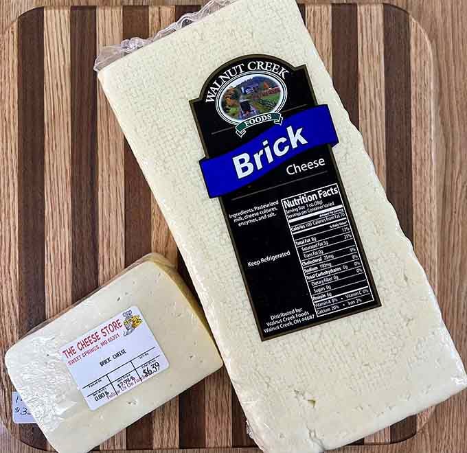 Brick cheese from Walnut Creek brings authentic flavor and quality to your sandwiches and cooking adventures.