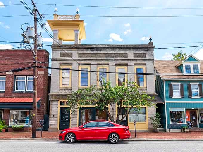 Historic buildings line High Street, each one telling stories of commerce, community, and centuries of Eastern Shore life.
