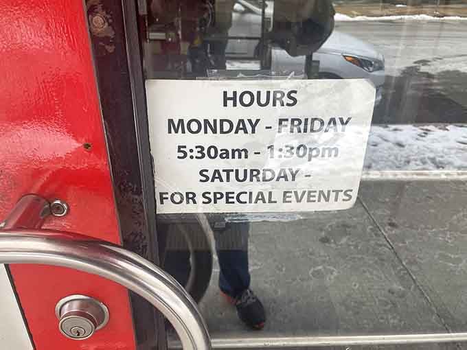 Opening at 5:30 AM means early birds get the best breakfast, and isn't that how it should be?