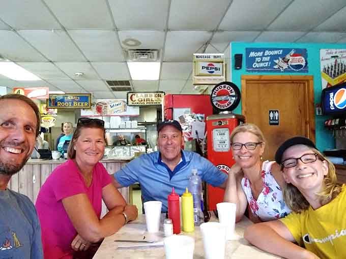Happy faces around the table tell you everything you need to know about Circle Diner's ability to satisfy hungry souls.