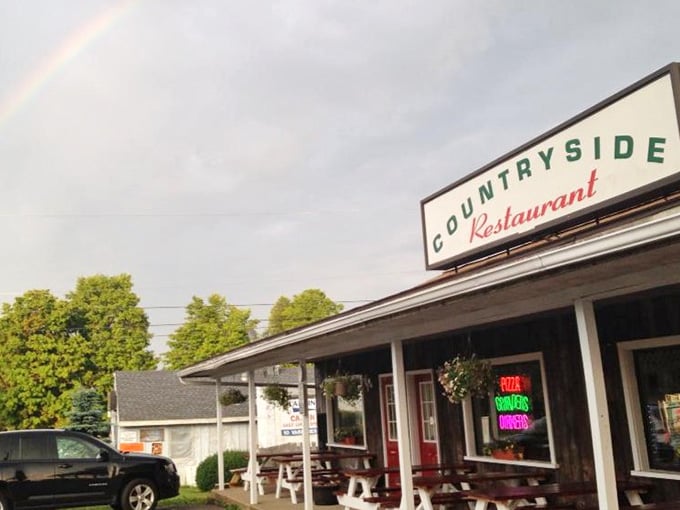Even the rainbow knows this place is special, arching over Countryside like nature's own five-star review and endorsement.