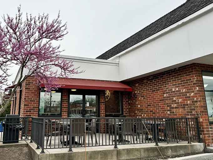 Outdoor seating for those perfect Ohio days when the weather cooperates and everything feels absolutely right.