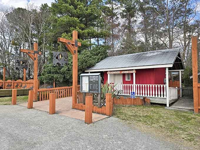 Deadwood Junction stands ready for visitors, looking exactly like what happens when someone's Western dreams become gloriously real.