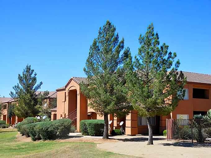 Rancho La Perilla Apartments show that affordable living doesn't mean sacrificing sunshine or mountain views.