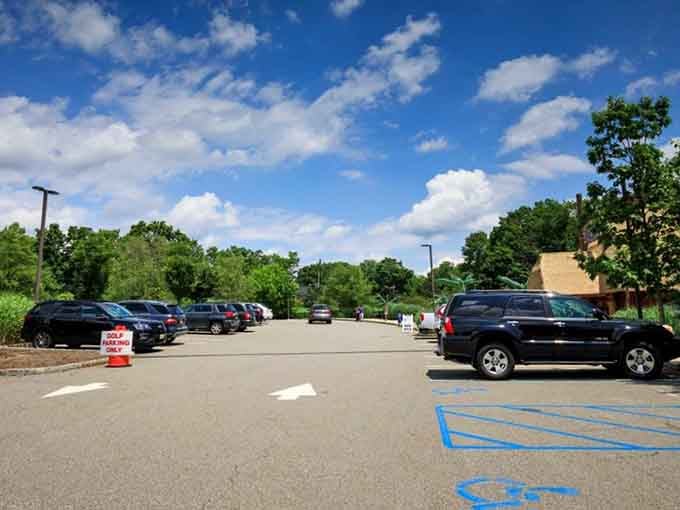 Ample parking means the hardest part of your day won't be finding a spot for your car.