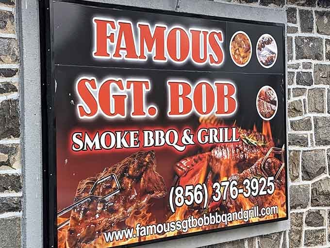 The bold signage outside announces exactly what awaits inside: serious smoke, serious barbecue, and seriously satisfied customers ahead.
