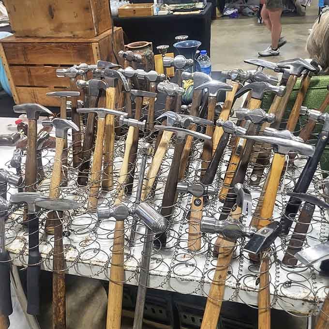 Vintage hammers and tools proving that sometimes the old ways really were the best ways after all.