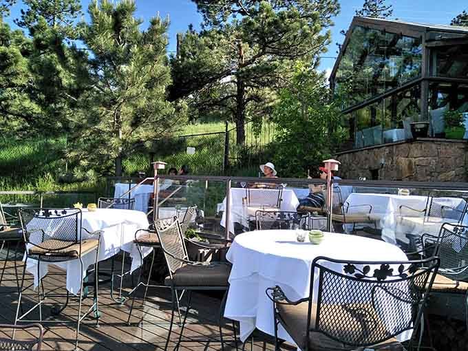 Outdoor dining where Mother Nature provides the entertainment and you provide the appetite for adventure.