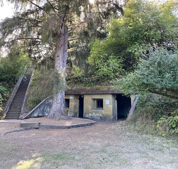 Battery Russell's entrance beckons explorers into shadowy corridors where history whispers and your flashlight becomes absolutely essential equipment.