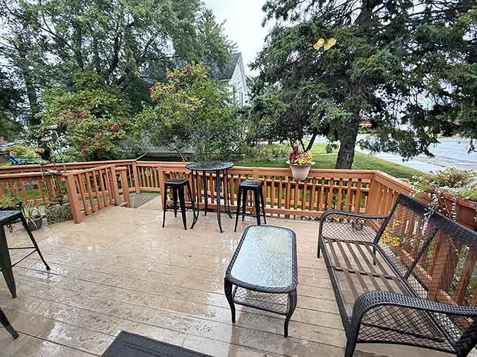 The outdoor patio offers fresh air dining with small-town views, perfect for savoring your meal while watching Ely go by.