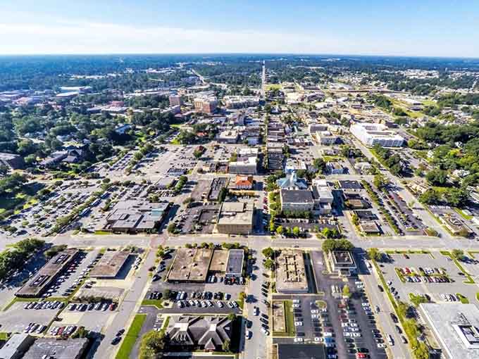 From above, Greenville reveals itself as a real city with real amenities at refreshingly unreal prices.