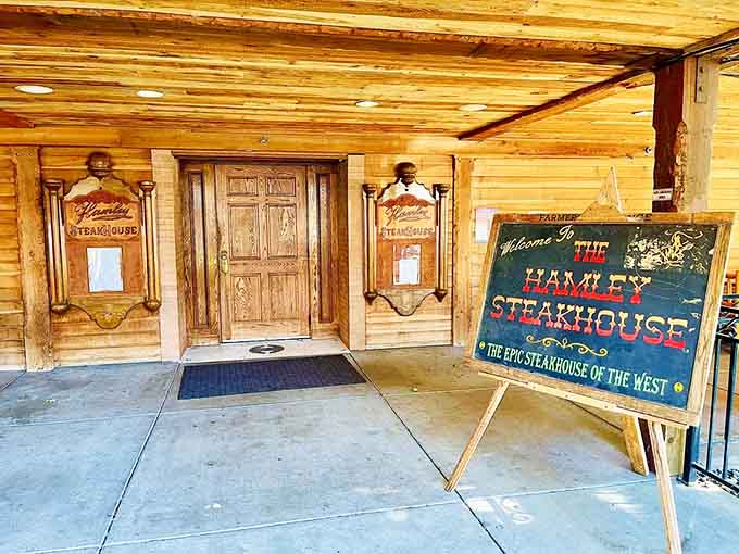 That entrance sign promising "Epic Steakhouse of the West" isn't bragging if it's actually true.