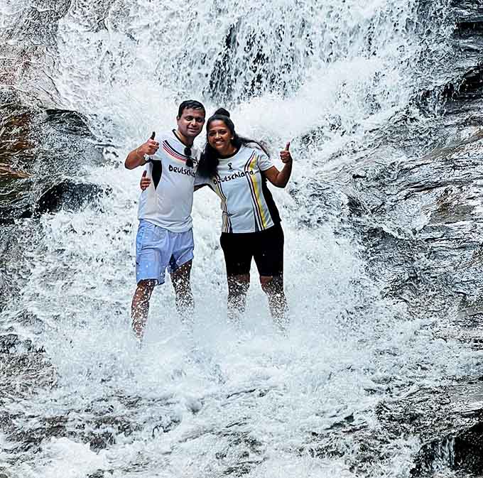 Some visitors can't resist wading in, because when nature offers free hydrotherapy, you don't say no politely.
