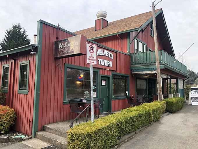 The red barn building that houses burger dreams and proves you can't judge a book by its cover.