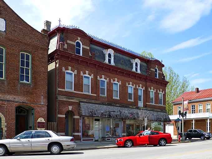 Downtown Hermann's storefronts showcase the kind of preservation work that makes history buffs weep with joy.