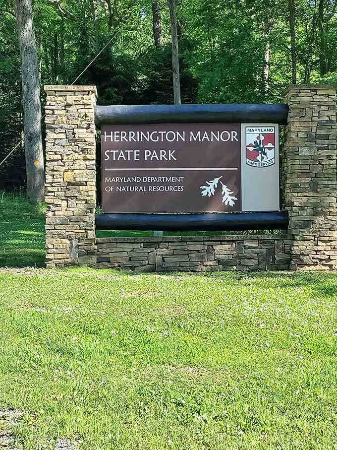 The official welcome sign to your new favorite escape, where Maryland's mountains have been waiting.