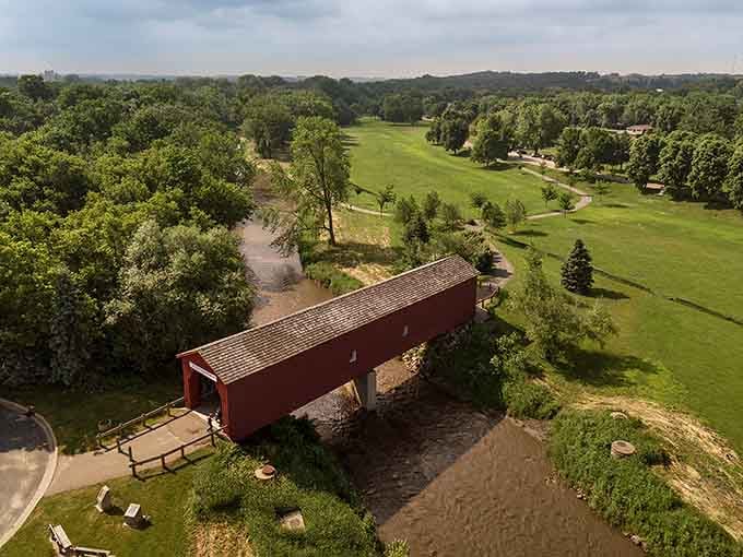 From above, you can truly appreciate how this historic gem fits perfectly into the surrounding landscape.