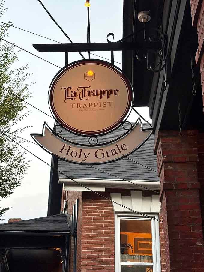 The vintage signage outside announces you've found the right place for serious beer and even more serious burgers.