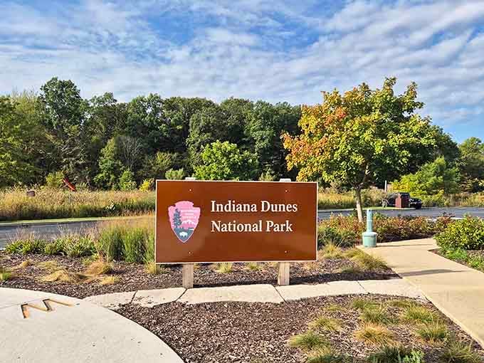 That official National Park Service sign never gets old, especially when it's Indiana's very first.