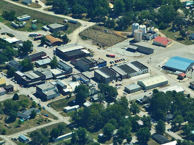 From above, Jamesport reveals itself as a tight-knit community where everything you need is wonderfully close.