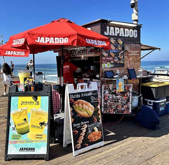 Your destination for Japanese-style hot dogs with an ocean view that can't be beat.