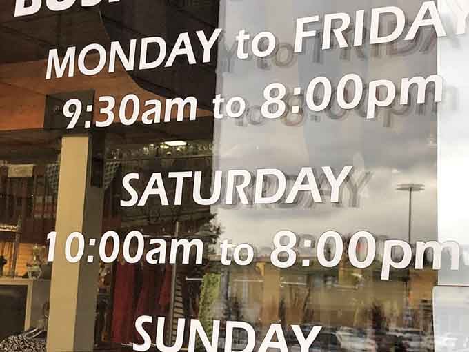 Open six days a week with generous hours, because treasure hunting shouldn't require taking vacation time from work.