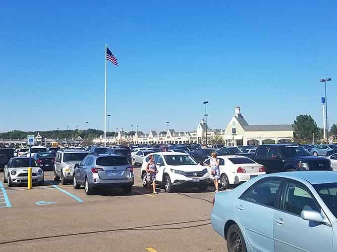 A parking lot that actually has spaces available, which might be the most magical sight any shopper has ever witnessed.