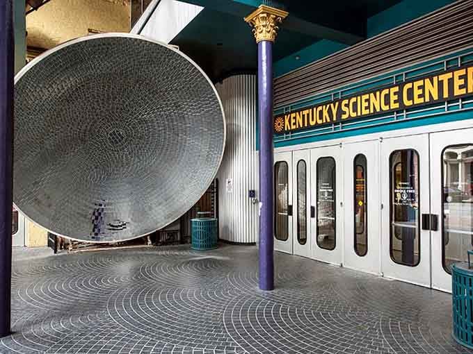 That giant parabolic dish whispers secrets across the room, turning physics into the world's coolest party trick ever.