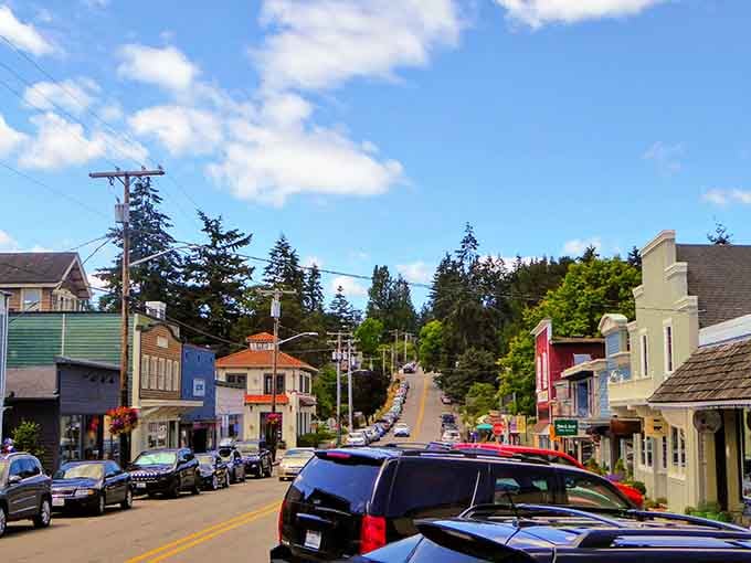 Forest-lined streets leading to water views remind you that nature's the real architect of this island paradise.