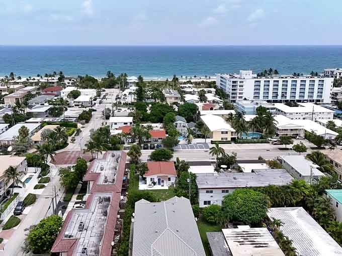 From above, you can see exactly why developers haven't ruined this place with massive high-rises yet.