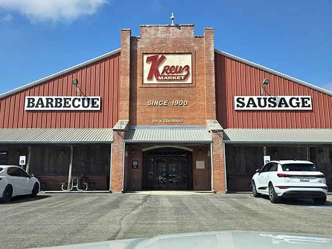 Kreuz Market's no-nonsense facade announces exactly what's inside: serious meat for serious people who understand barbecue isn't just food.