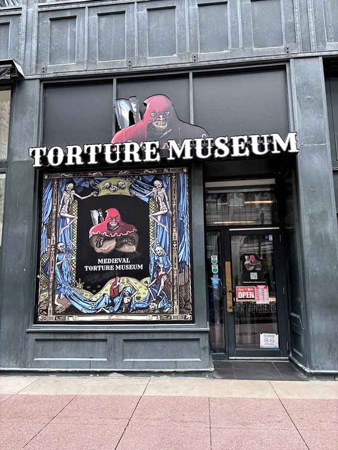 The entrance promises an experience that'll make you appreciate modern civilization more than you ever thought possible today.