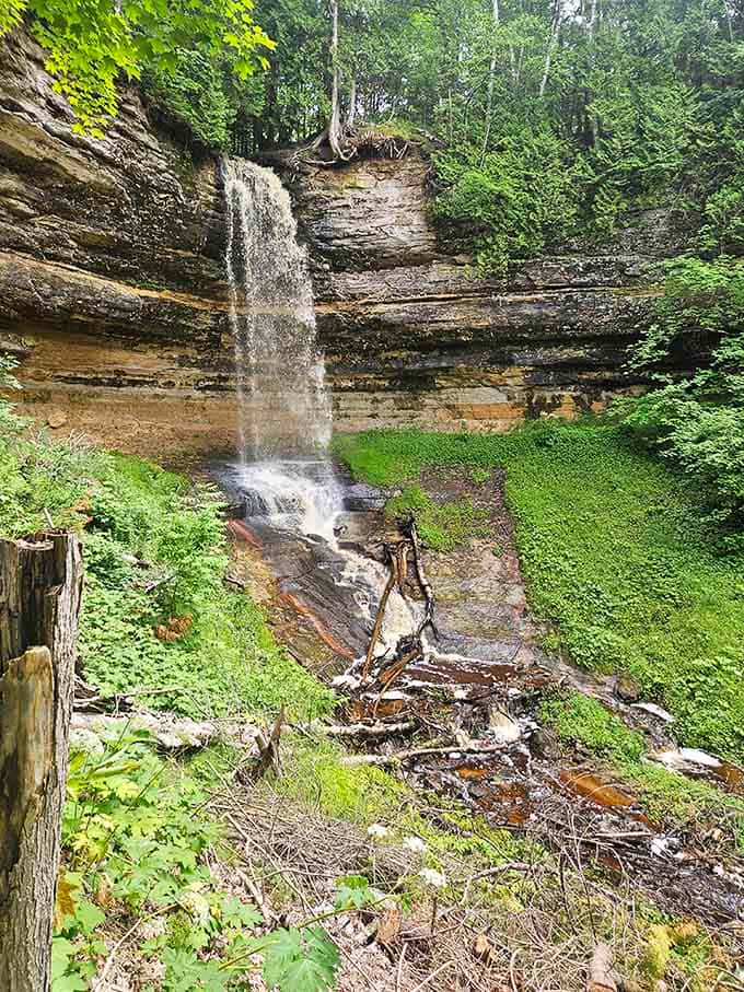 The gentle cascade flows over ancient rock, proving that sometimes the quietest moments are the most powerful.