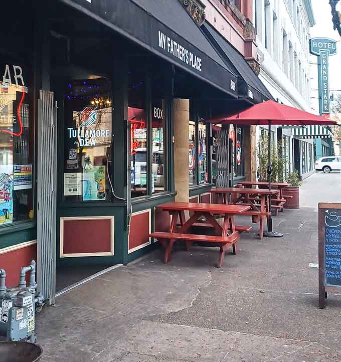 Sidewalk seating lets you people-watch while enjoying your meal, turning breakfast into a full downtown Portland experience worth savoring.