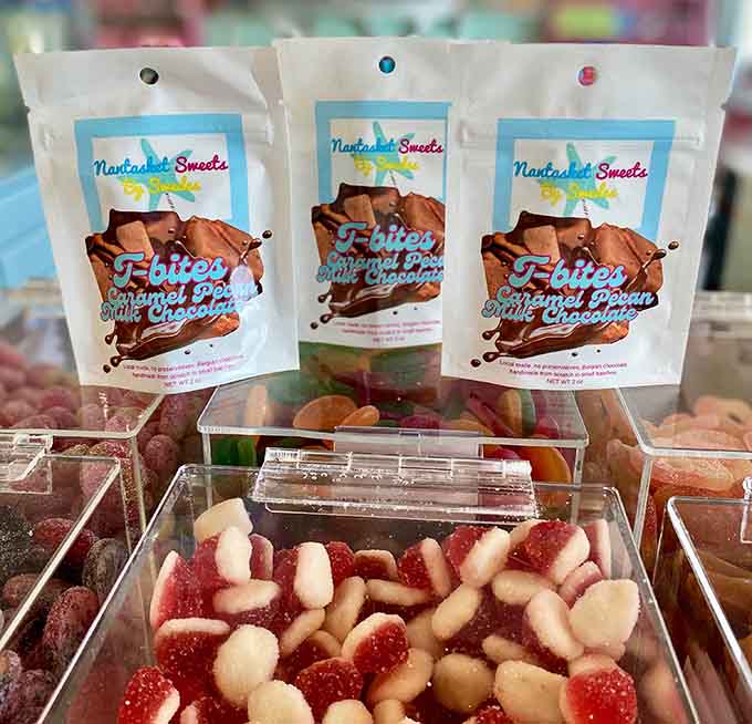 Caramel pecan chocolate that combines three perfect flavors into one bag you absolutely won't want to share.