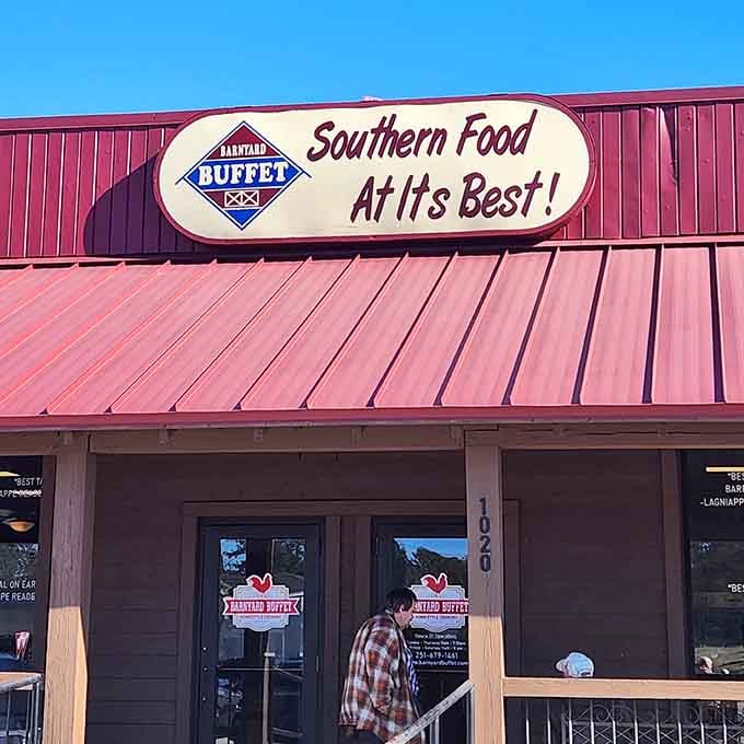 That rooster logo and bold claim about Southern food isn't just marketing, it's a challenge they meet every single day.