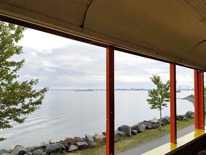 Lake Superior stretching endlessly beyond your window transforms an ordinary train ride into a front-row nature spectacular.