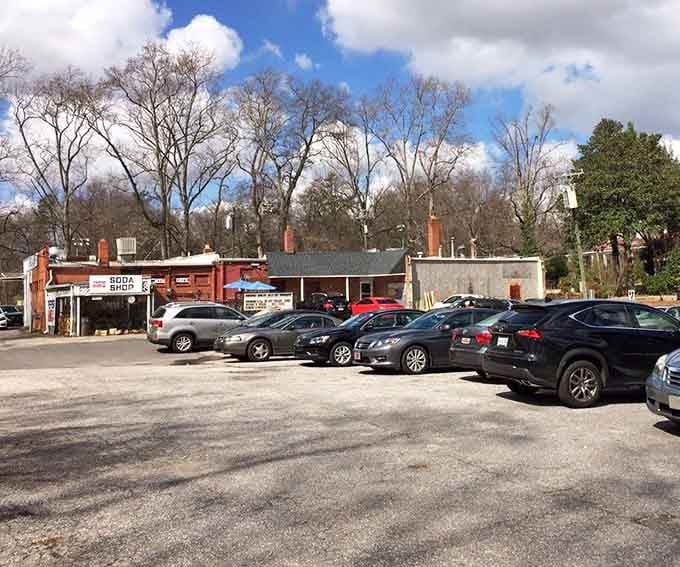 A full parking lot is the universal sign that locals know something delicious is happening inside those walls.