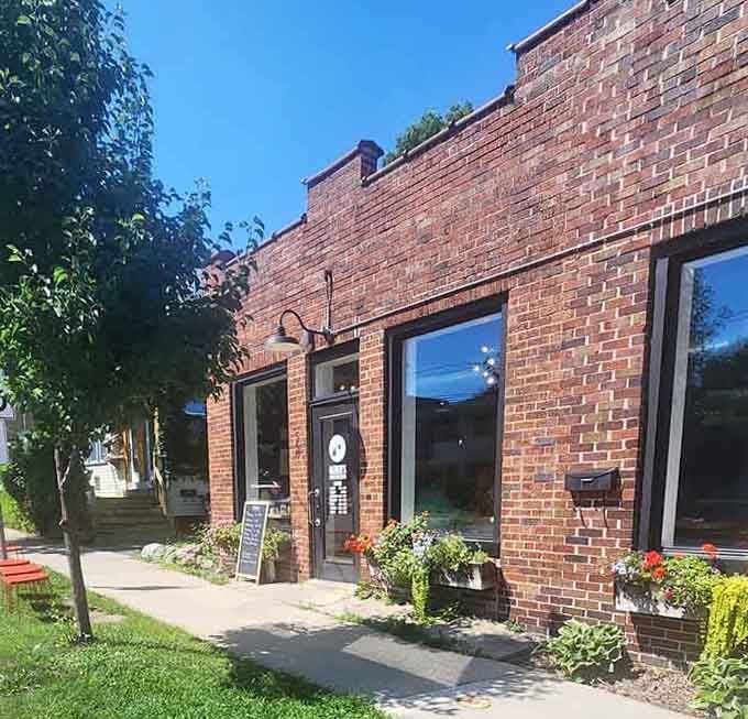The unassuming exterior on a quiet street corner, where some of Madison's best breakfast happens behind those welcoming brick walls.