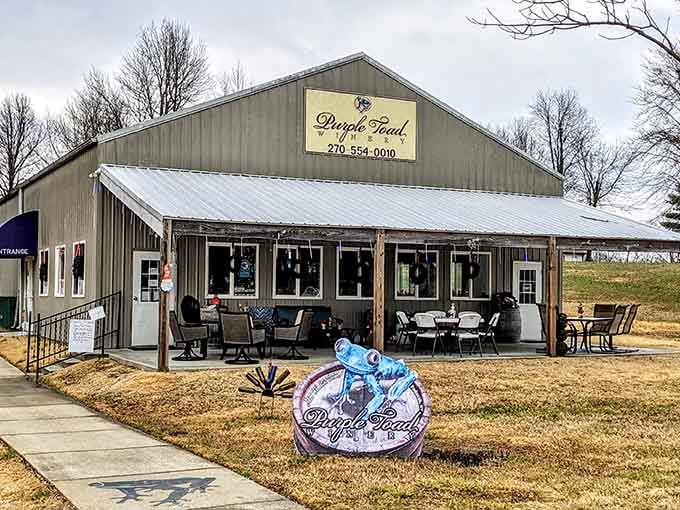 Purple Toad Winery sits ready to pour Kentucky's answer to Napa Valley pretensions.