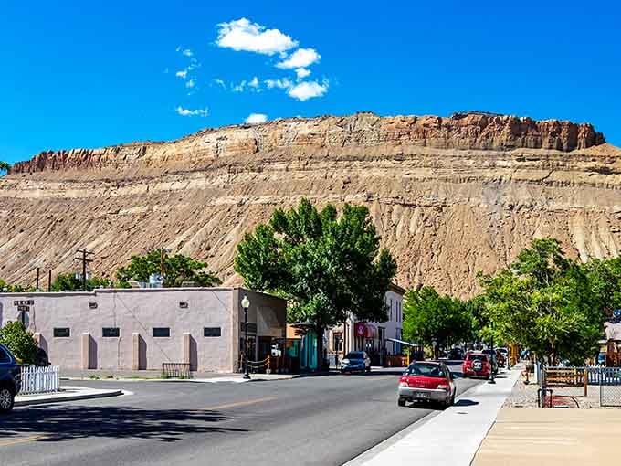 Downtown Palisade on a perfect day looks exactly like the place you'd want to escape to forever.
