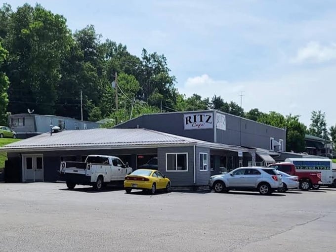 The Ritz Cafe is the kind of local gathering spot where regulars know your order before you sit down.
