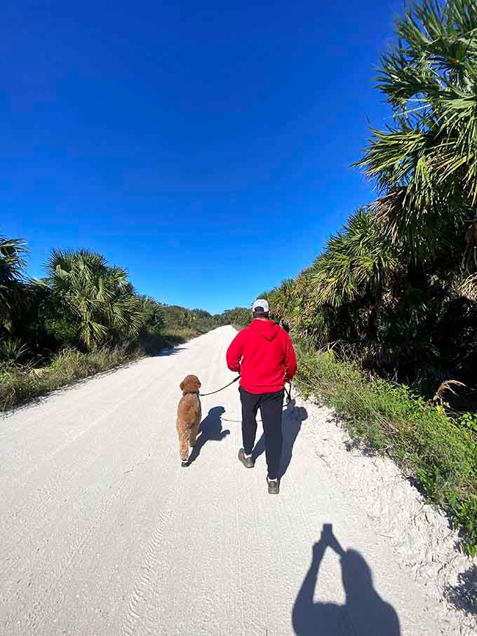 Walking these trails with your best friend proves that some adventures are better with company, even the four-legged kind.