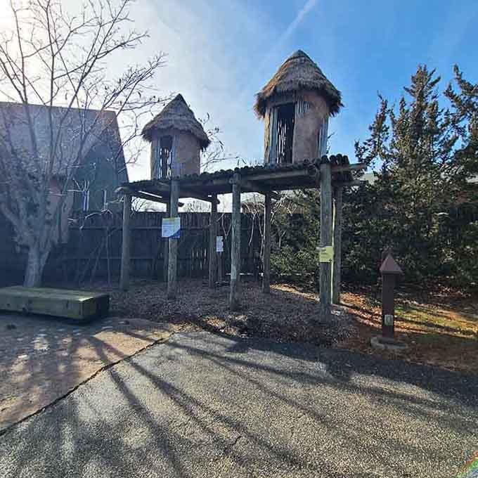 Elevated huts that look straight out of an adventure novel where treasure maps lead to mysterious discoveries.